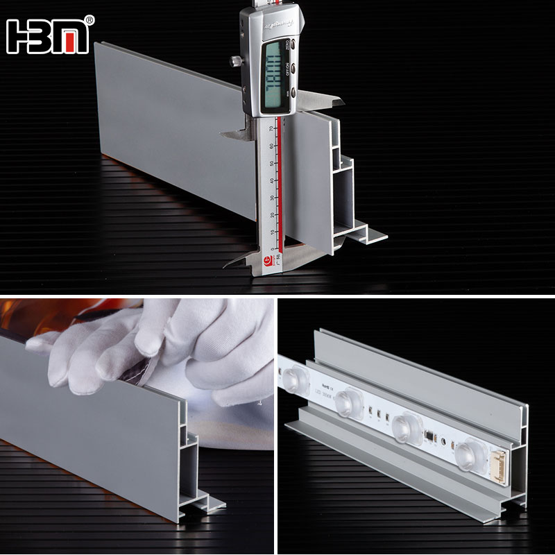 78mm custom aluminum extrusion profile for light boxes