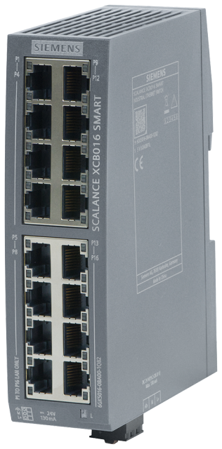 SCALANCE XCB016 SMART Unmanaged Industrial Ethernet Switch