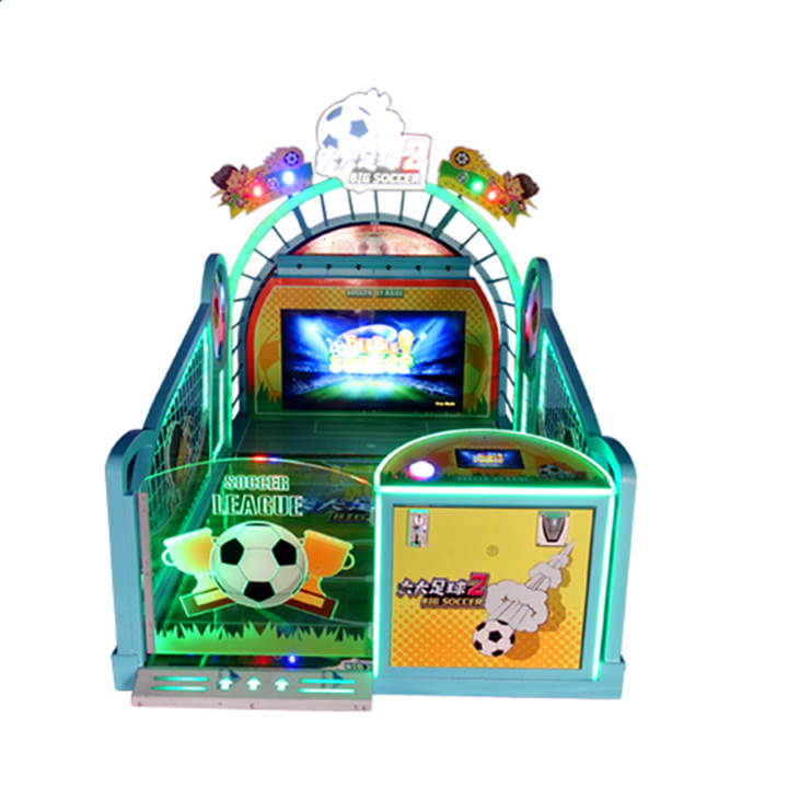 Threeplus Coin Operated Soccer Shooting Video Arcade Games Big Football ...