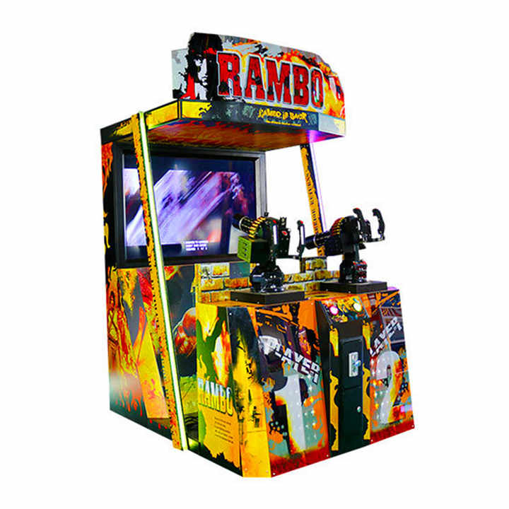 Threeplus 55 Inch Coin Operated Simulator Rambo Shooting Video Arcade ...