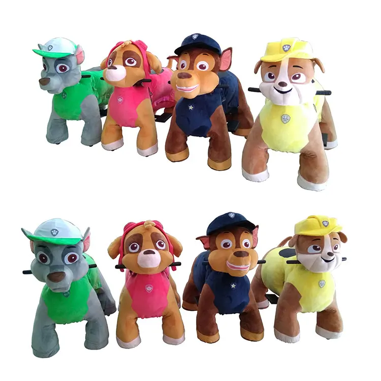 Newly Style Coin Operated Children Electric Motorized Plush Riding ...