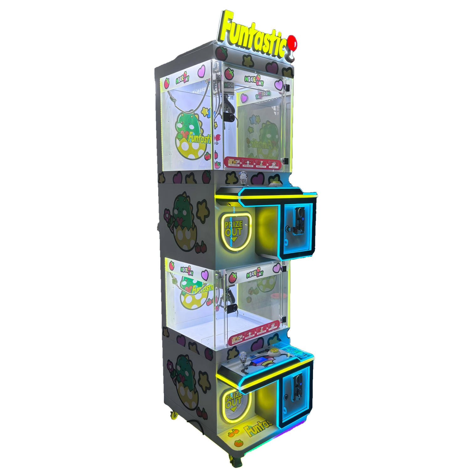 Funtastic - 2Claw Arcade Crane Machine | High-Visibility Two-Player ...