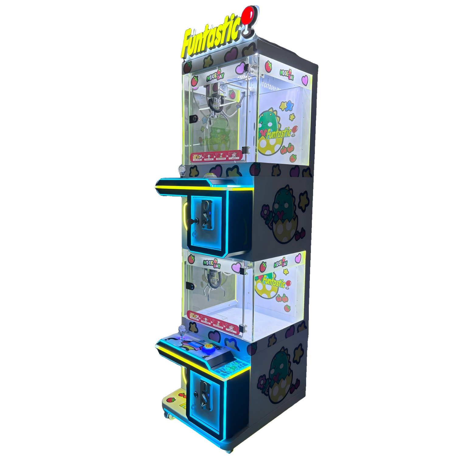 Funtastic - 2Claw Arcade Crane Machine | High-Visibility Two-Player ...