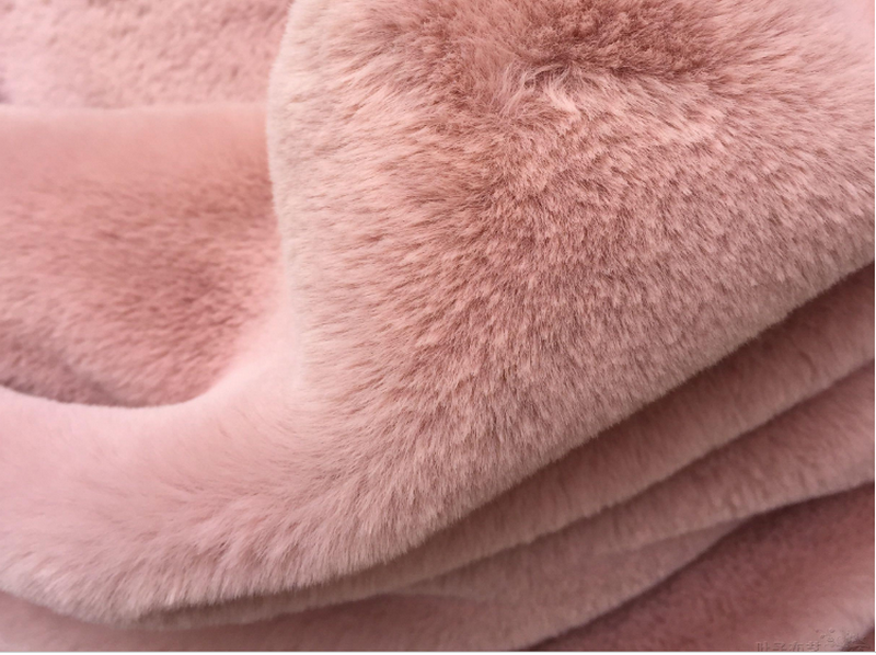 100% Polyester Fake Rabbit Fur Fabric Imitation Rabbit Fur Bunny Faux ...