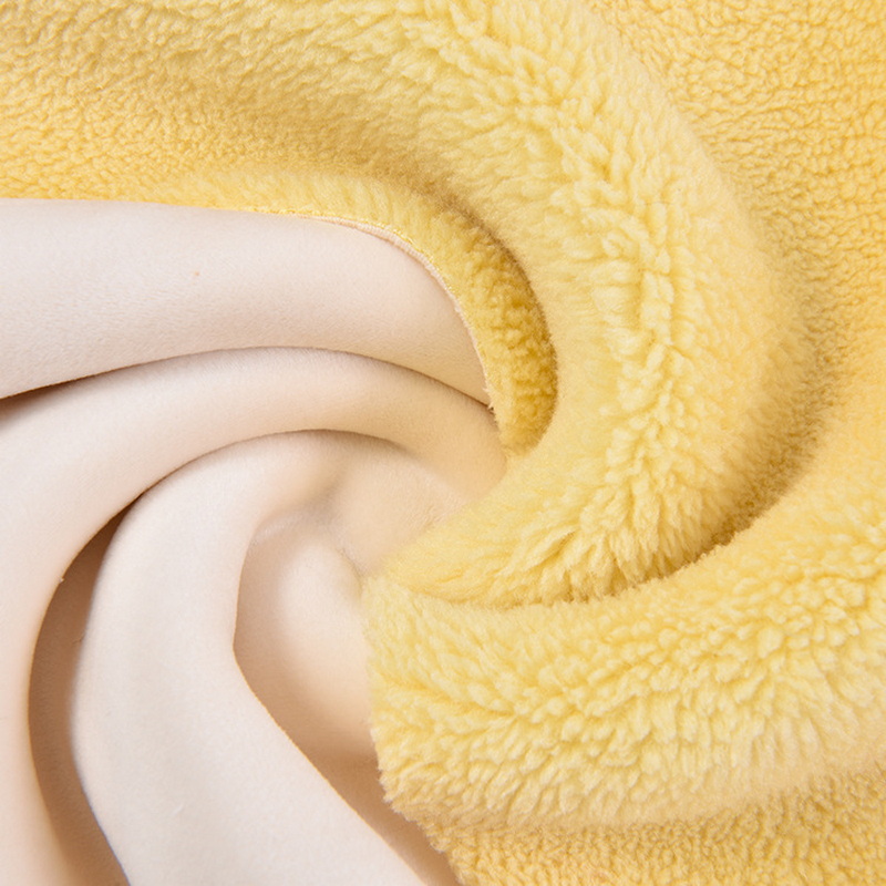 Suede Laminated Faux Rabbit Fur Fabric 360gsm Special Design for ...