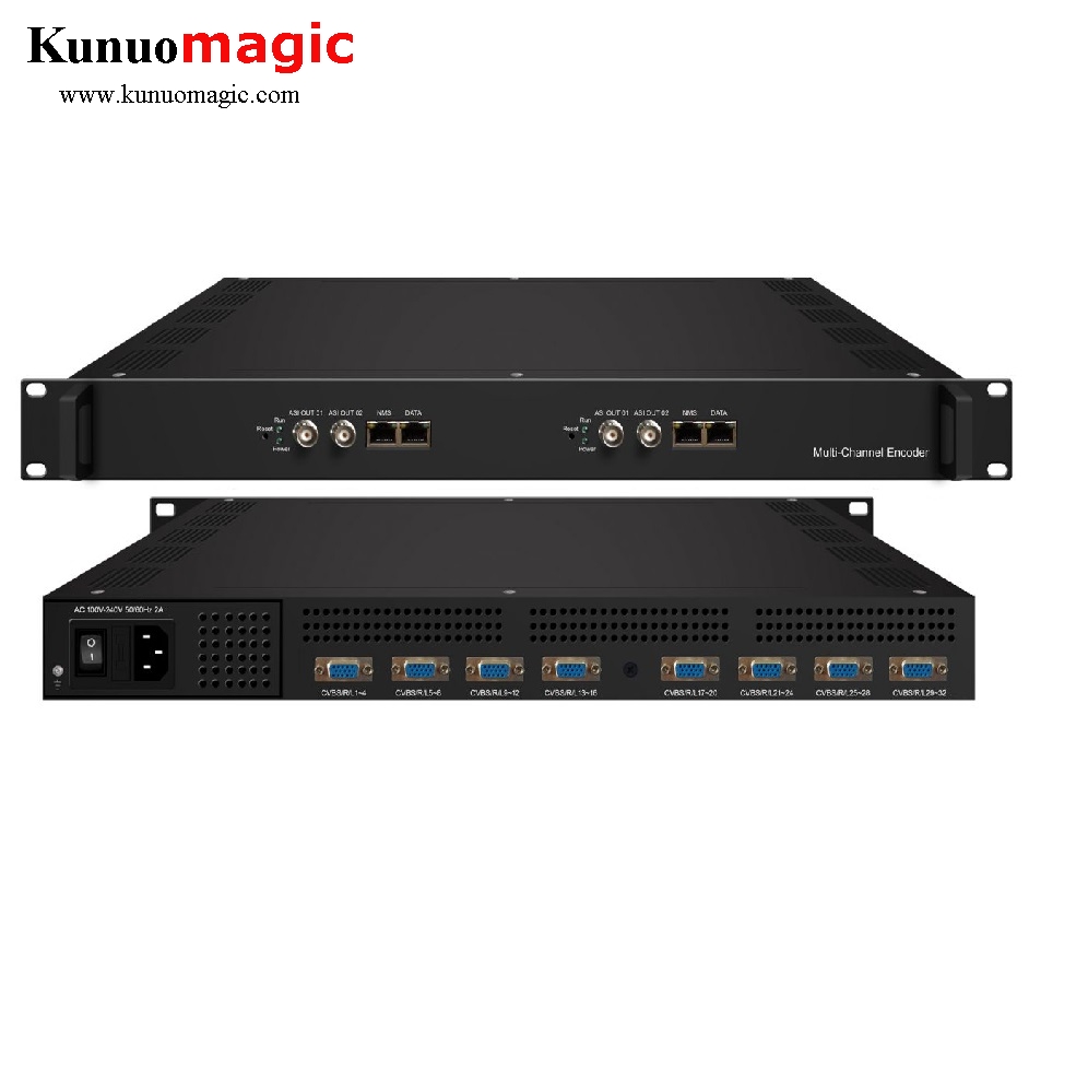 32 Channels SD H.264 MPEG4 AVC CVBS IPTV Encoder