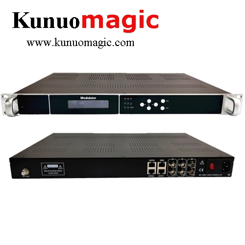 Digital CATV Modulator 24 in 1 RTSP HTTP RTMP HLS SRT IP to RF QAM DVB ...