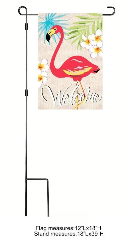 Flamingo Garden Flag