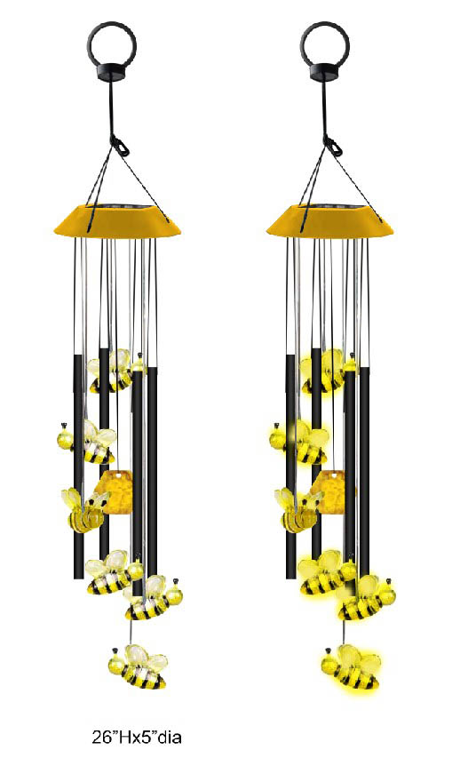 Solar Bee Wind Chime
