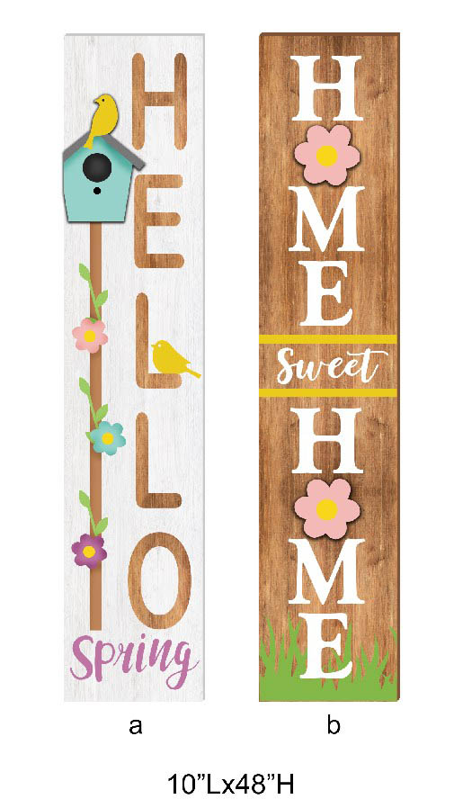 Birdhouse & Blooms Porch Sign