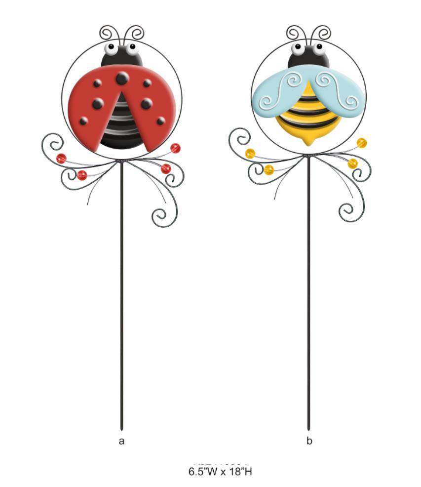 Ladybug Planter Picks