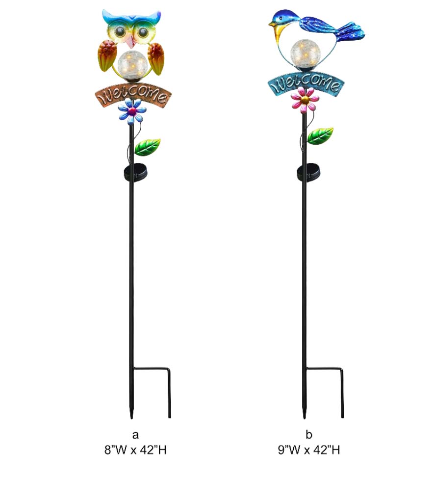 Owl & Bird Solar Stake