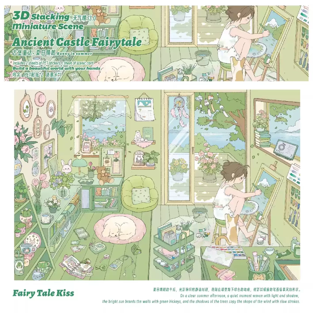 DIY Sticker Scene All 4 themes:Ancient Castle Fairytale|Sunny in Summer ...