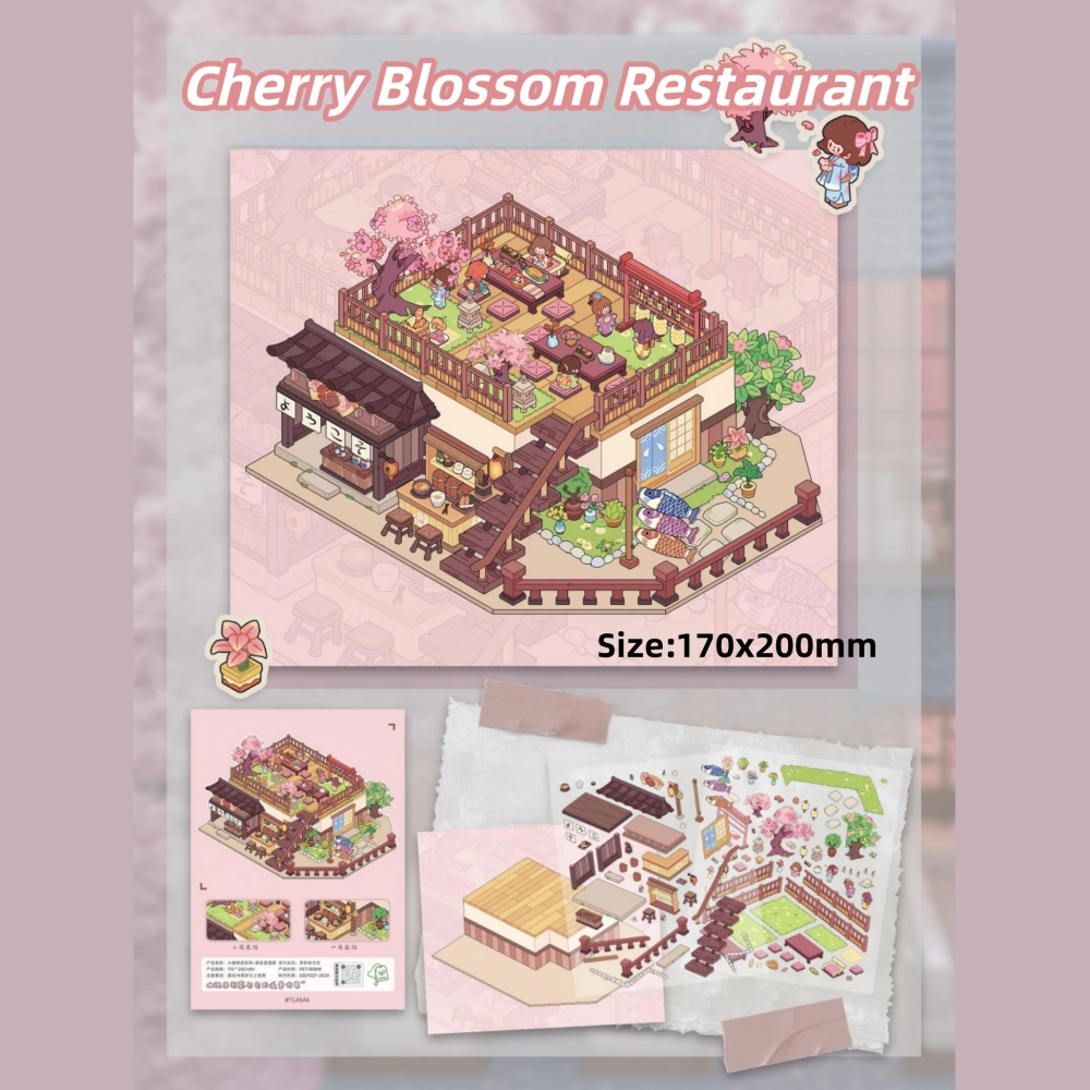 DIY 3D Landscape Sticker Cute Miniature Scenes-Secret Medicine House ...