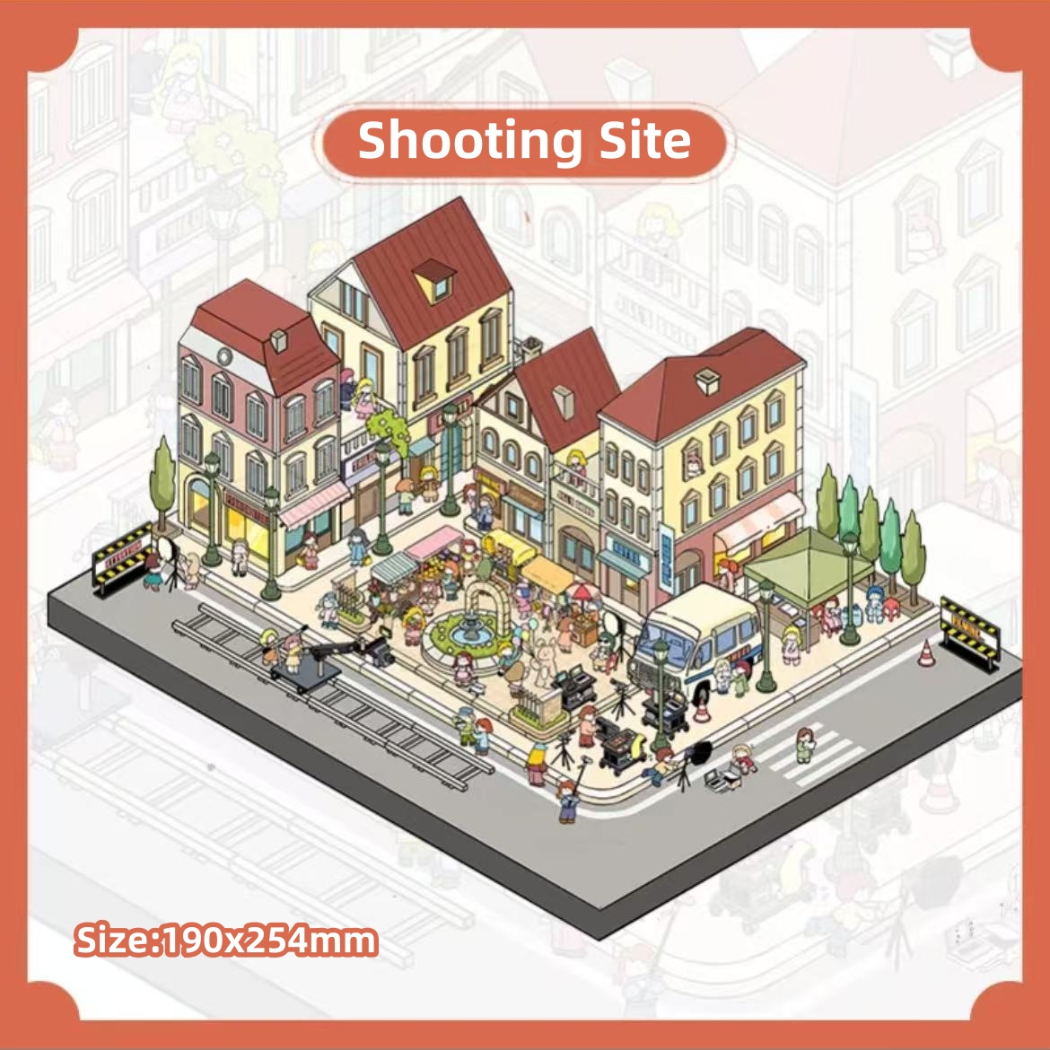 DIY 3D Scene Stickers-Shooting Site|Construction Town