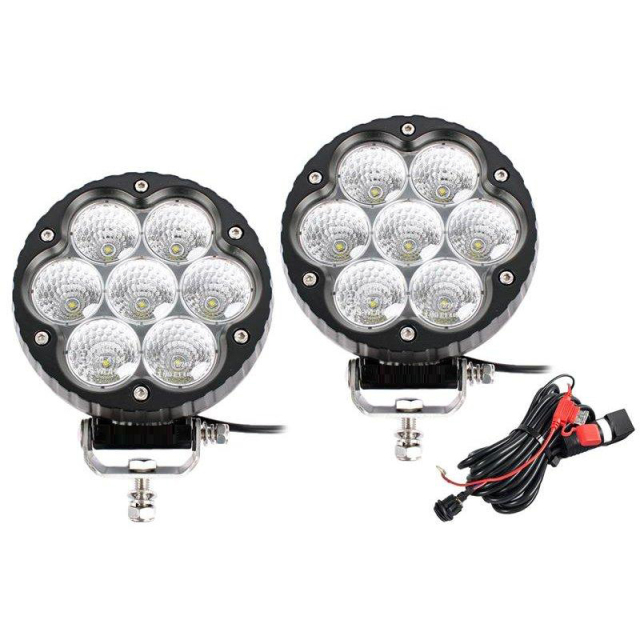 7inch round 70W E-mark ECE approval heavy duty LED auxiliary driving light
