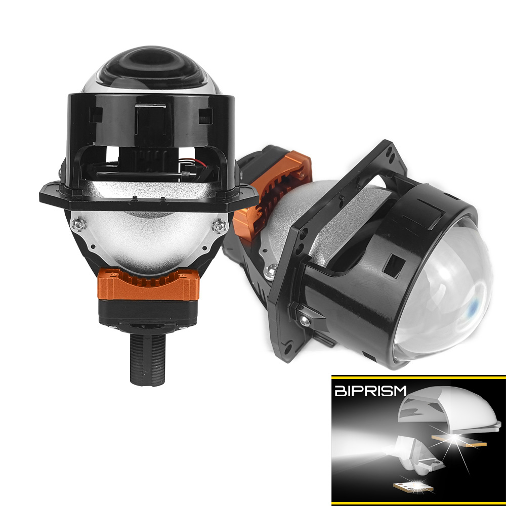 3 inch BI-LED lens projector 75W/84W Biprism optic light