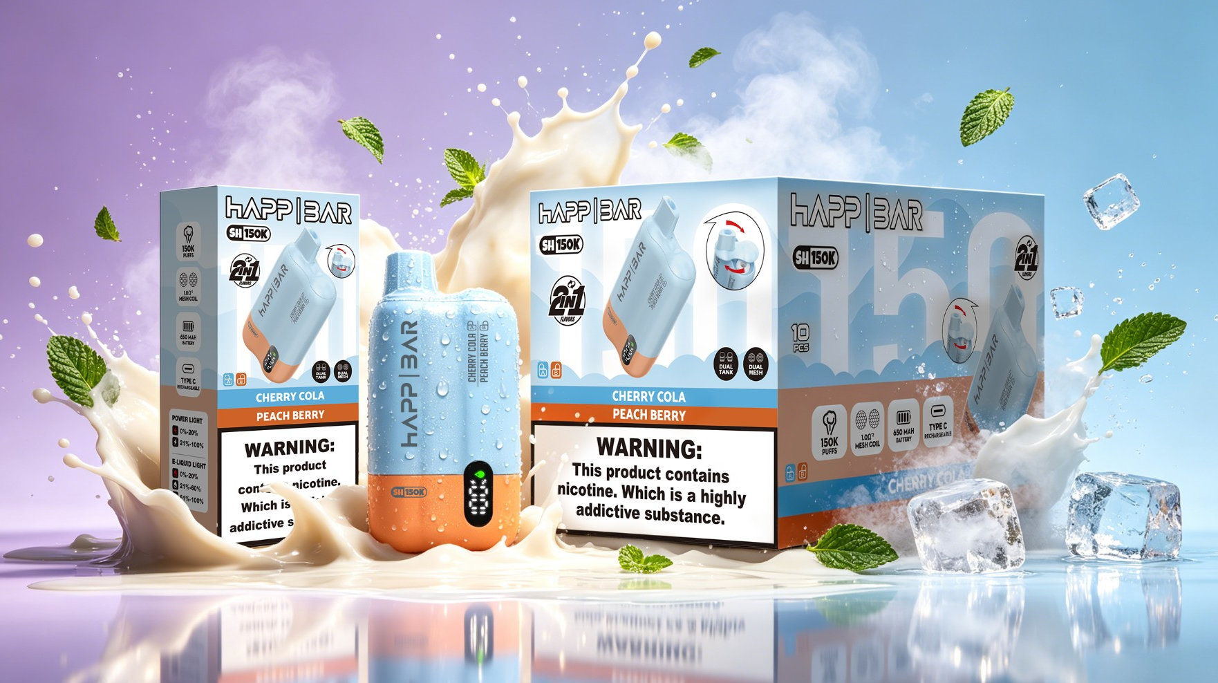 Happ Bar SH 150K 150000 Puffs Disposable Vape | 2026 New Arrival