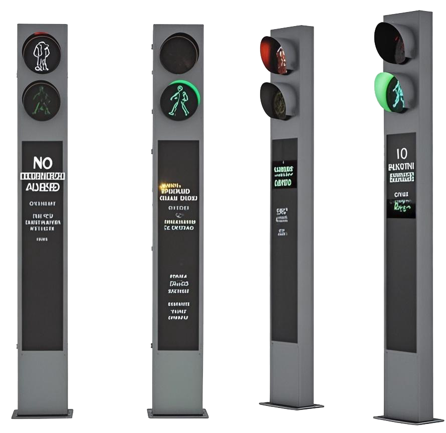 Integrated Advertising Pedestrian Signal Lights