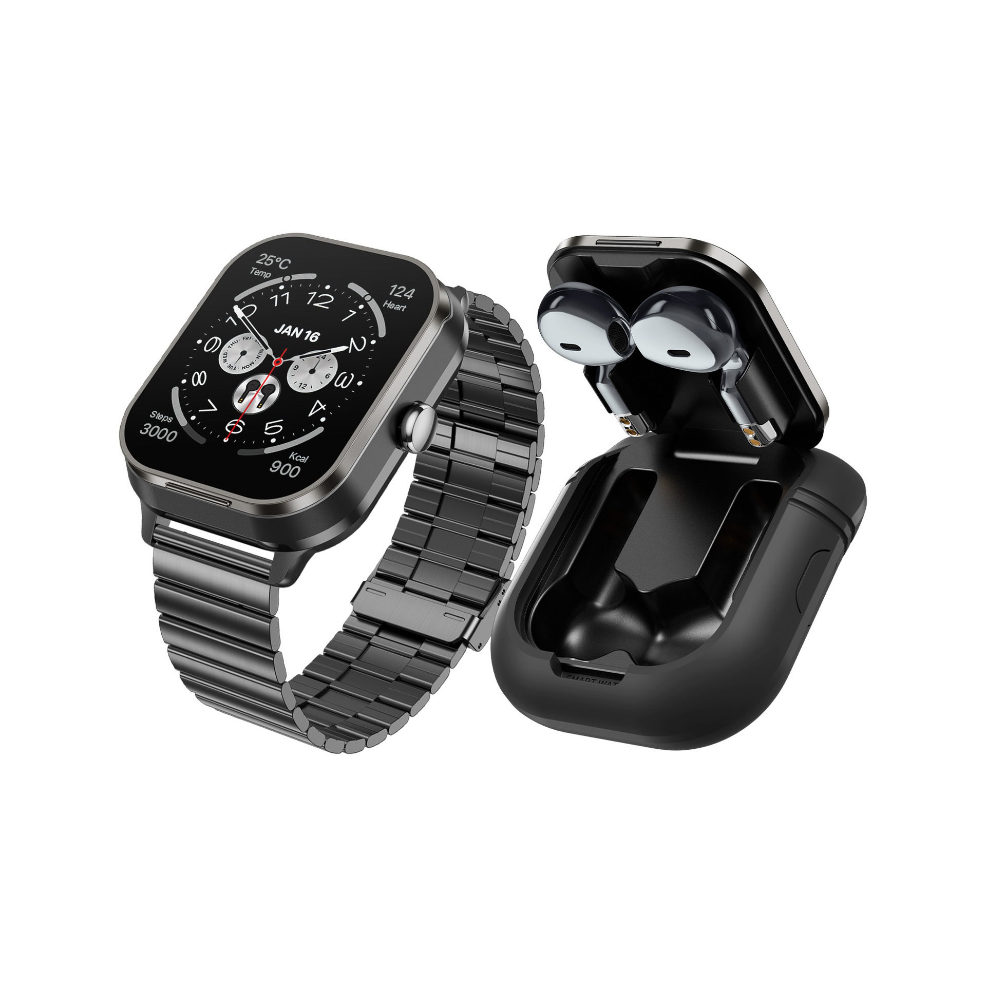 Smart Watch with Integrated Headphone Function, Bluetooth Calling ...