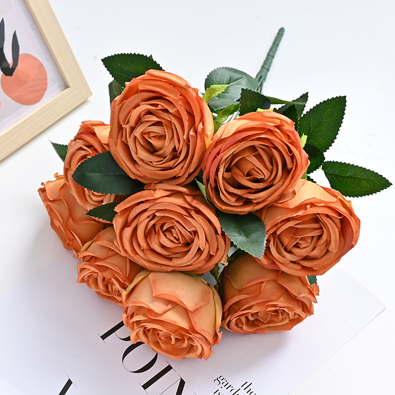Artificial Rose Bouquet Flowers Decoration For Wedding – Silk Flowers ...