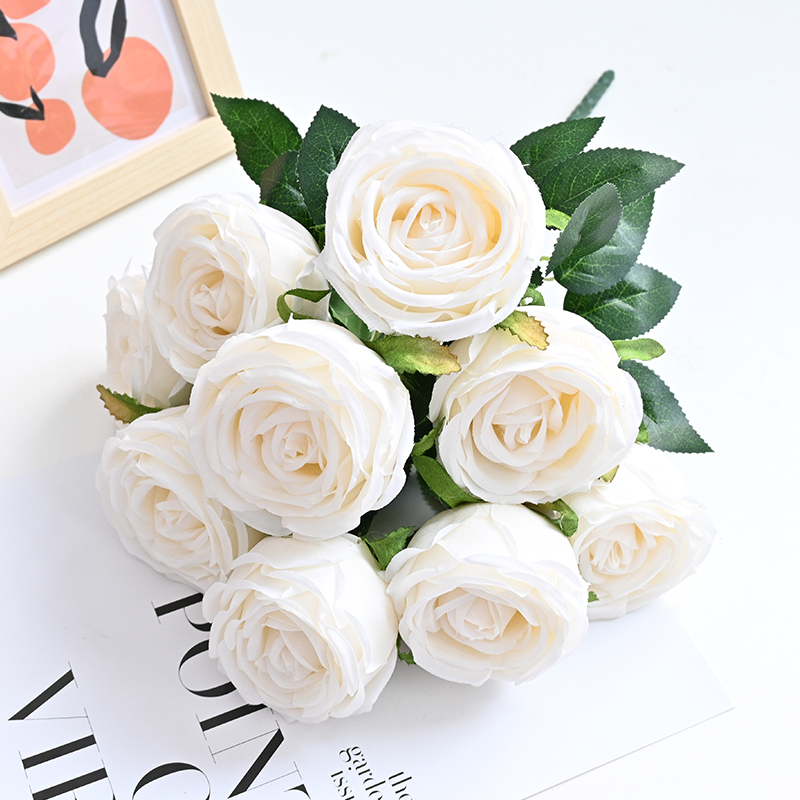 Artificial Rose Bouquet Flowers Decoration For Wedding – Silk Flowers ...