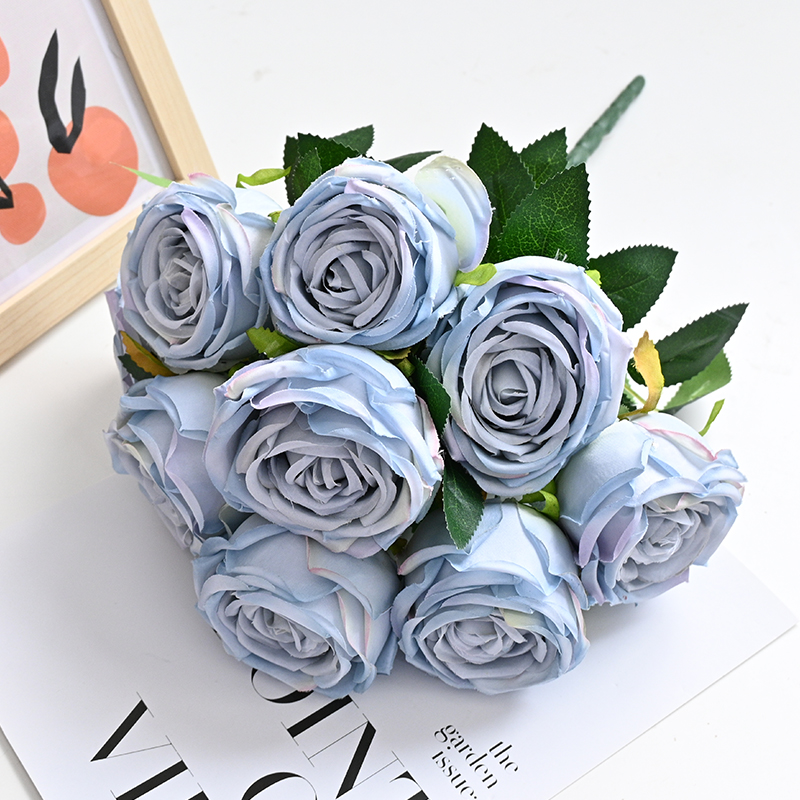 Artificial Rose Bouquet Flowers Decoration For Wedding – Silk Flowers ...