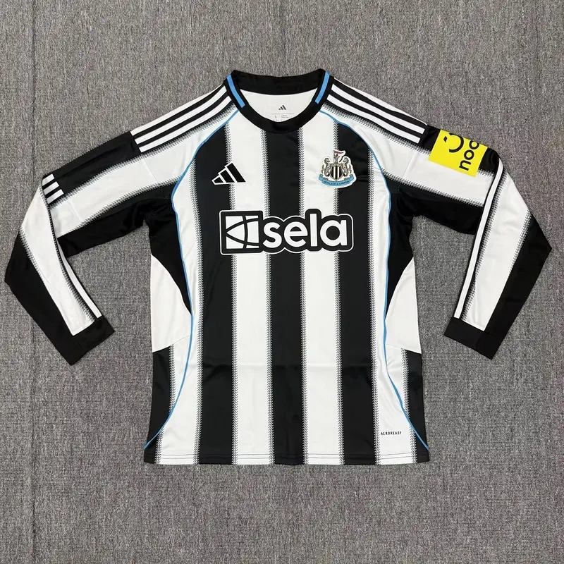 25-26 Newcastle United Home Soccer Jersey Long Sleeve