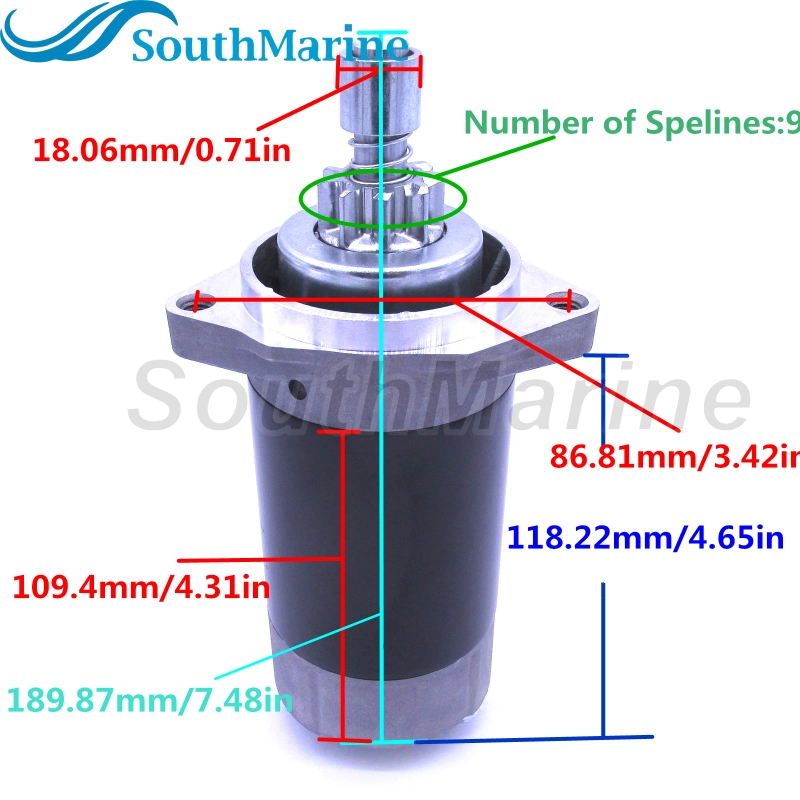 Outboard Engine 50-853805T03 853805A3 8M0147039 50-8M0188334 Starter ...