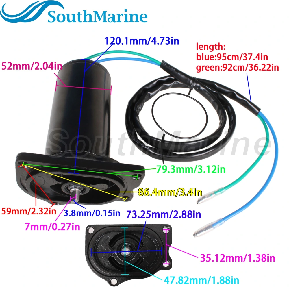Outboard Motor 827675A1 10828 PT498NM 18-6286 6255 TRM0048 Tilt Trim ...