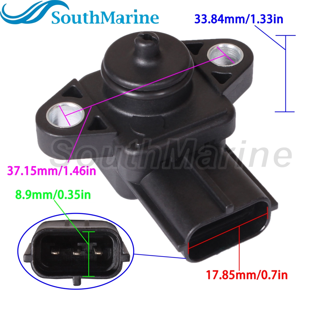 Boat Engine 68V-82380-00 Intake Air Pressure Sensor for Yamaha F115 ...