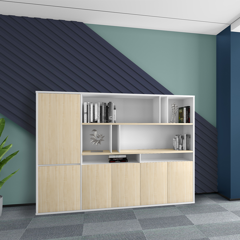 wooden high file cabinet 3d model