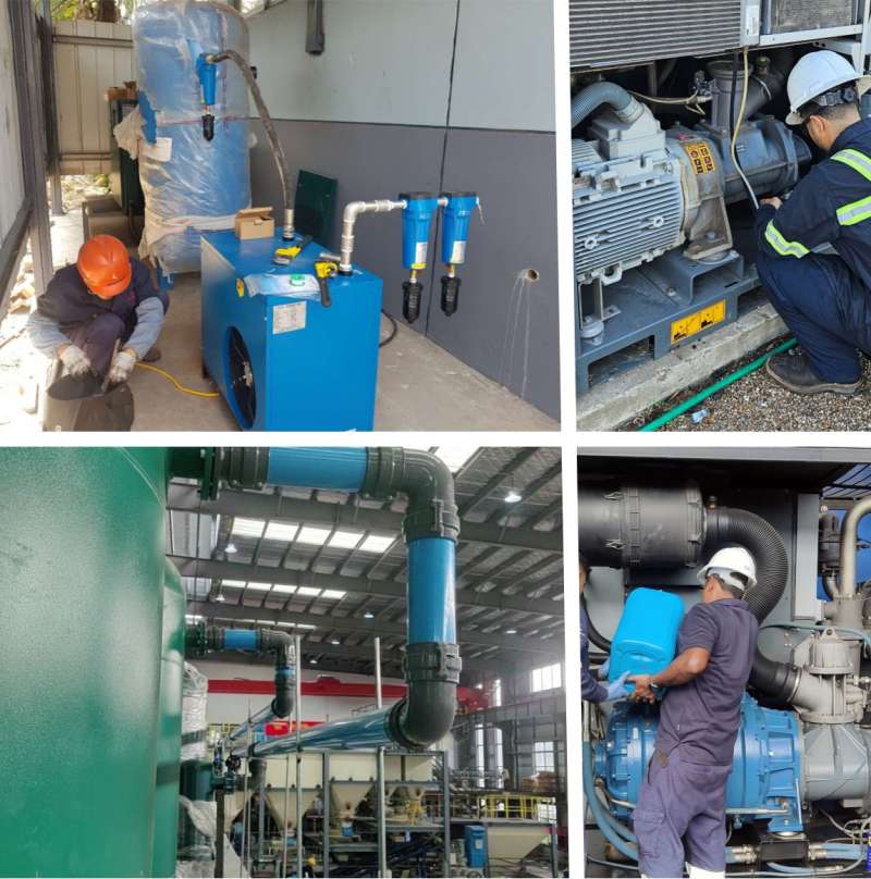 How to install the air compressor correctly