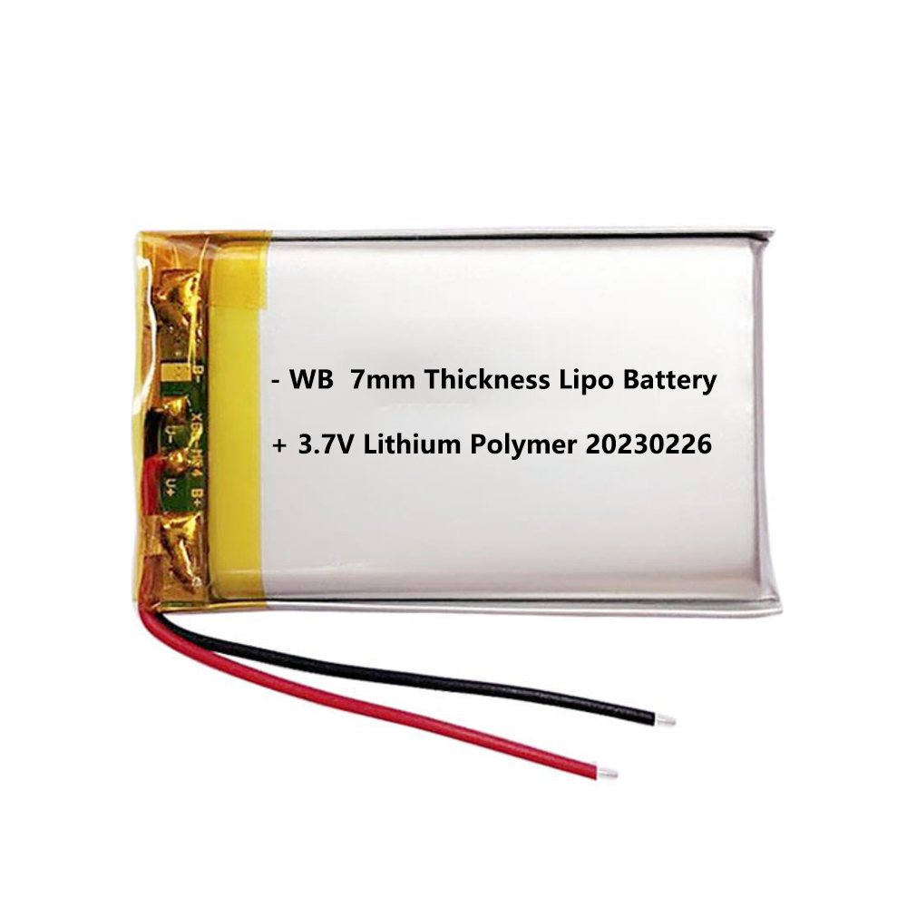 3.7V 7mm Thickness LiPo Batteries | All Models