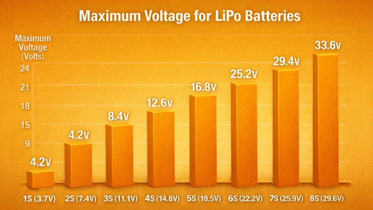 LiPo Battery Voltage Explained: Safe Ranges, Minimum & Maximum Voltage