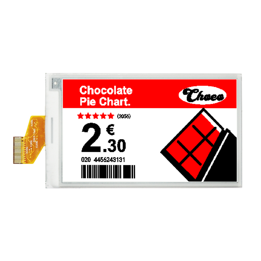 3.7 inch ePaper Display module 3-color e ink display