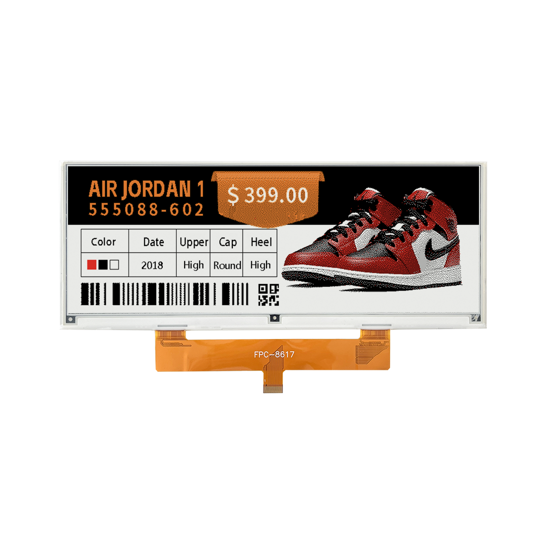 DKE 10.85 inch 4-color ePaper Display e-paper manufacturing