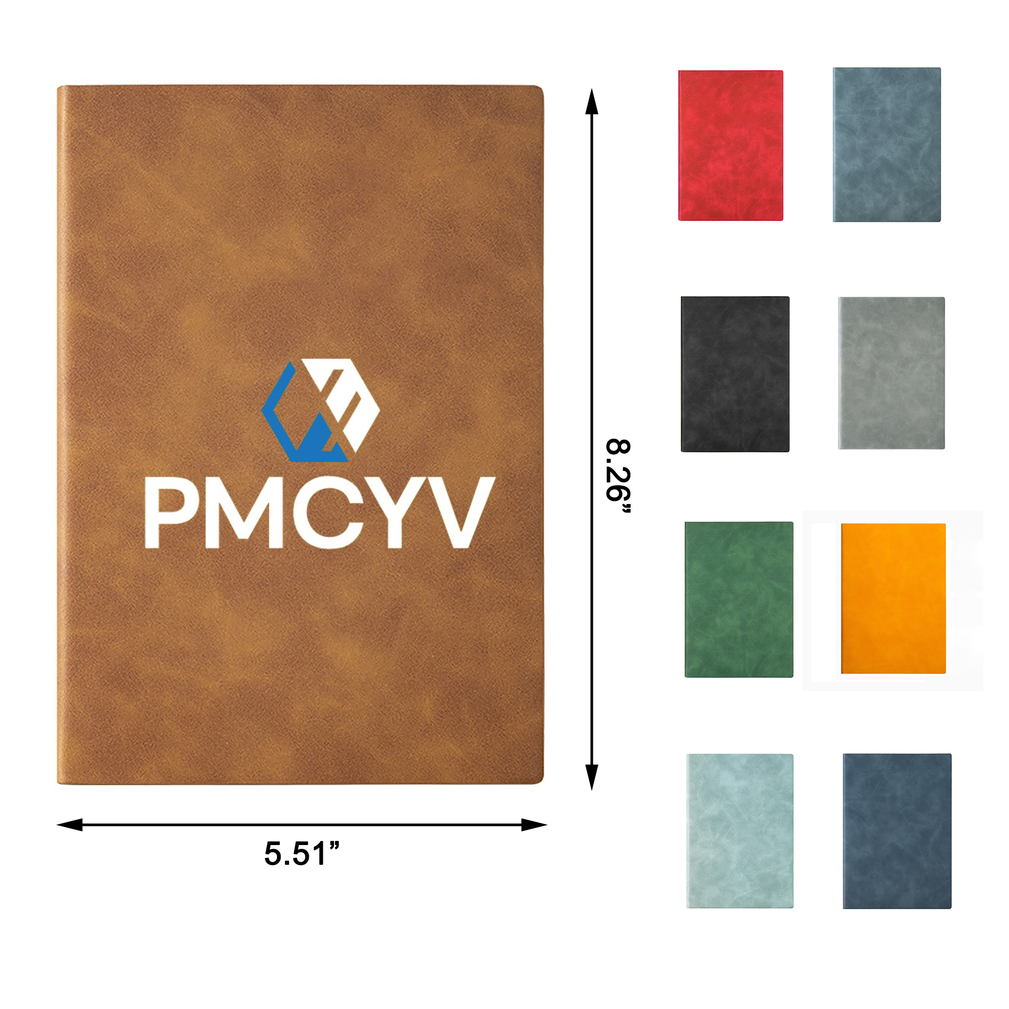 200 Pages A5 Leather Notebook