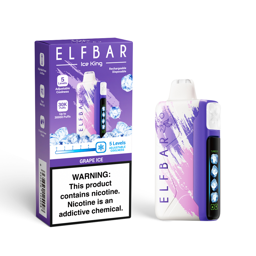 ELFBAR ICE KING 30K GRAPE-ICE,