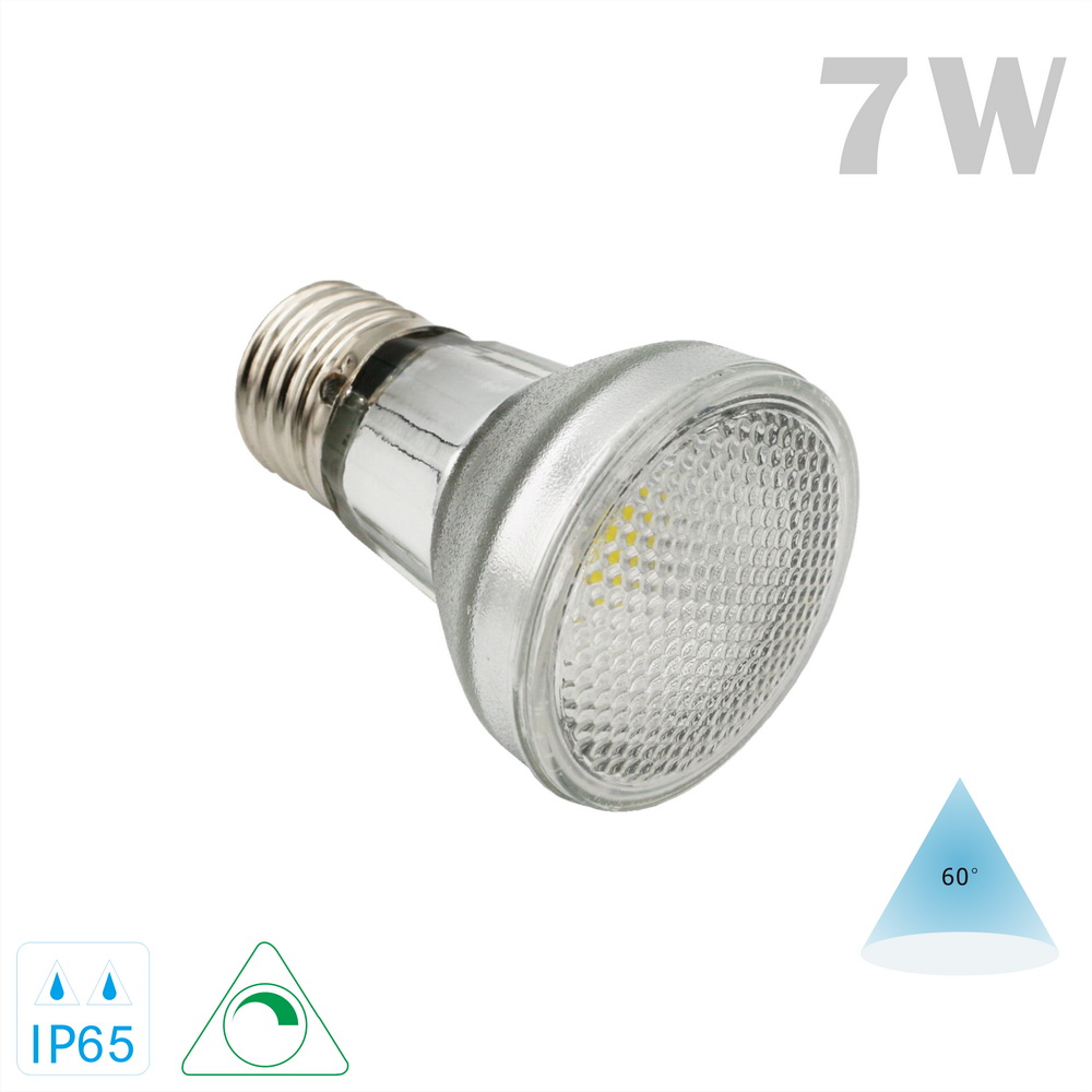 Dimmable glass LED PAR16 reflector light bulb, E26/E27 lamp cap ...