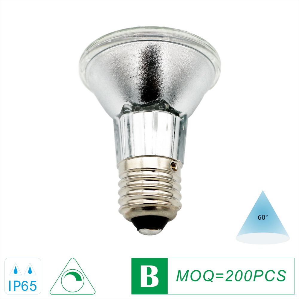 Dimmable glass LED PAR20 reflector light bulb, E26/E27 lamp cap ...