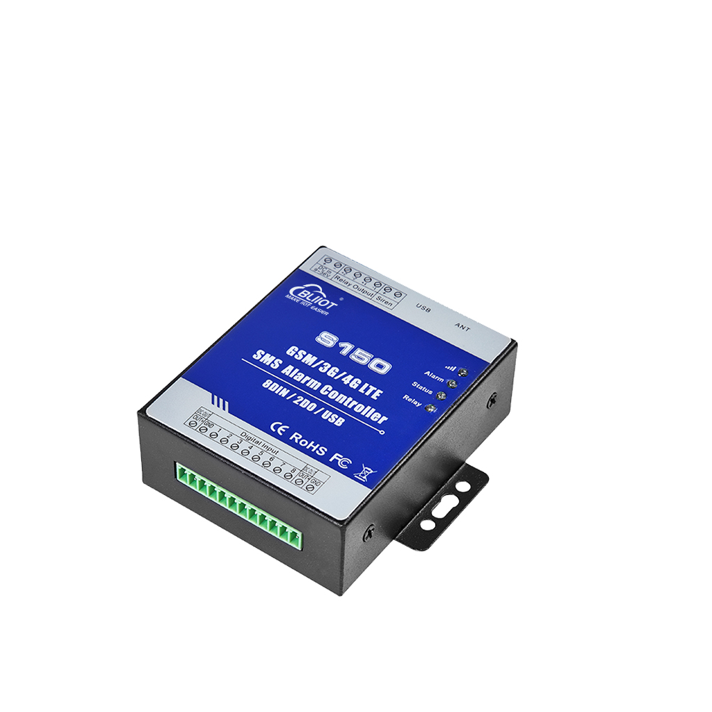 GSM 3G 4G SMS Remote Controller Alarm (8DIN+2DO+USB)