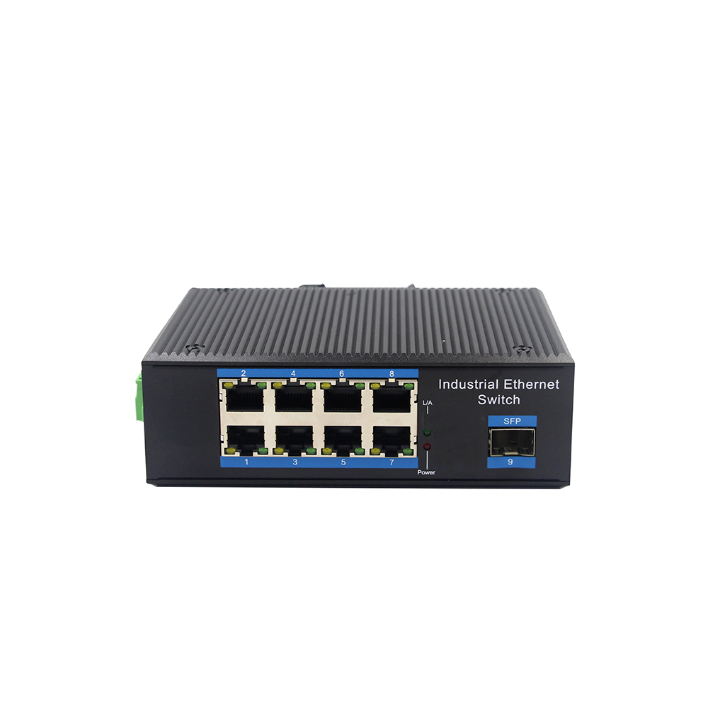 1 Optical 8 Electrical Gigabit Industrial Ethernet Switch