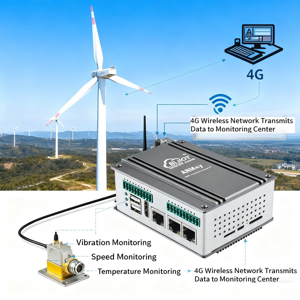 AI Edge Gateway in Predictive Maintenance Solutions for Wind Turbines