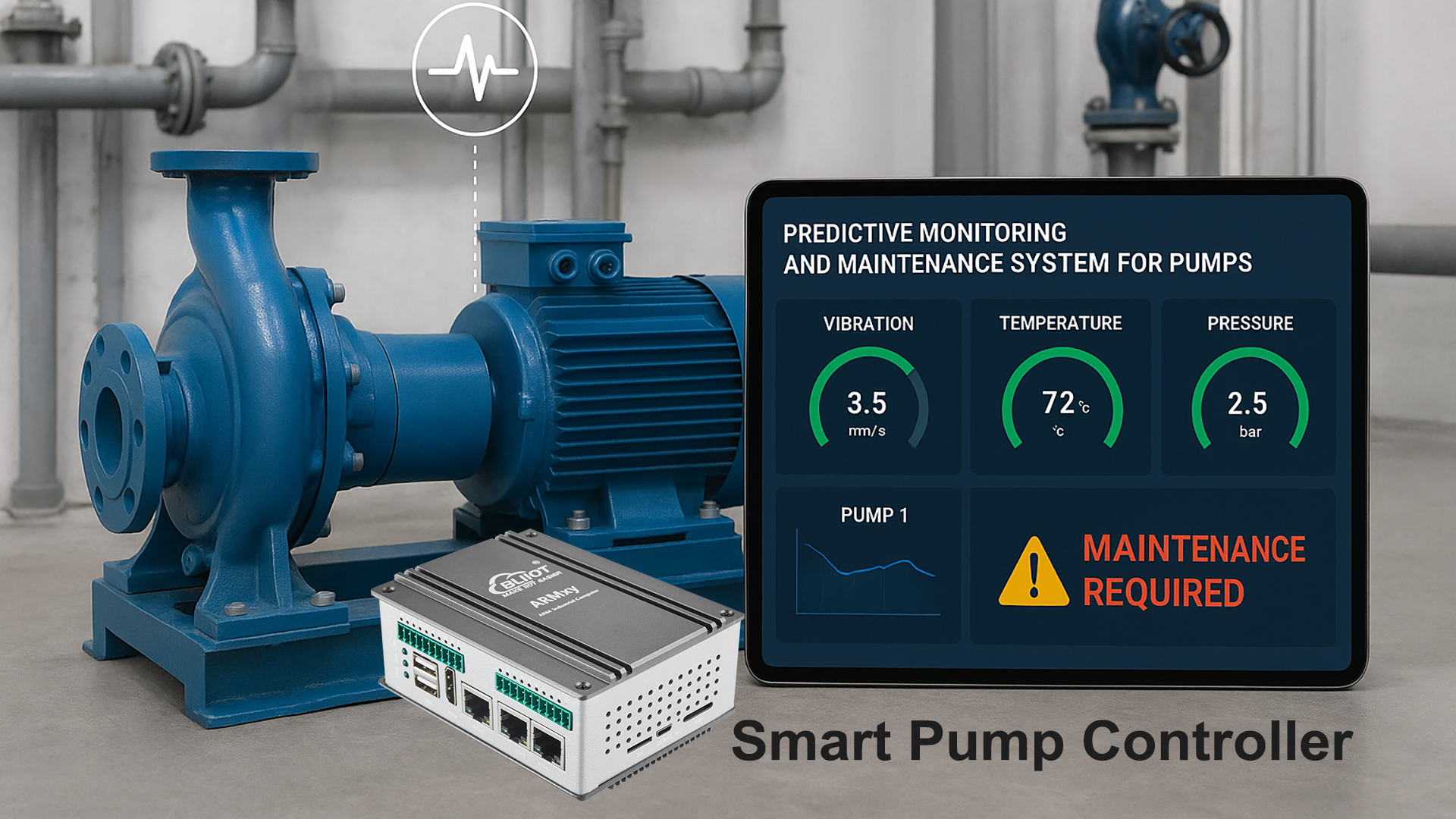 BL440 Smart Pump Controller+IEPE Module for Pumps Predictive Monitoring ...
