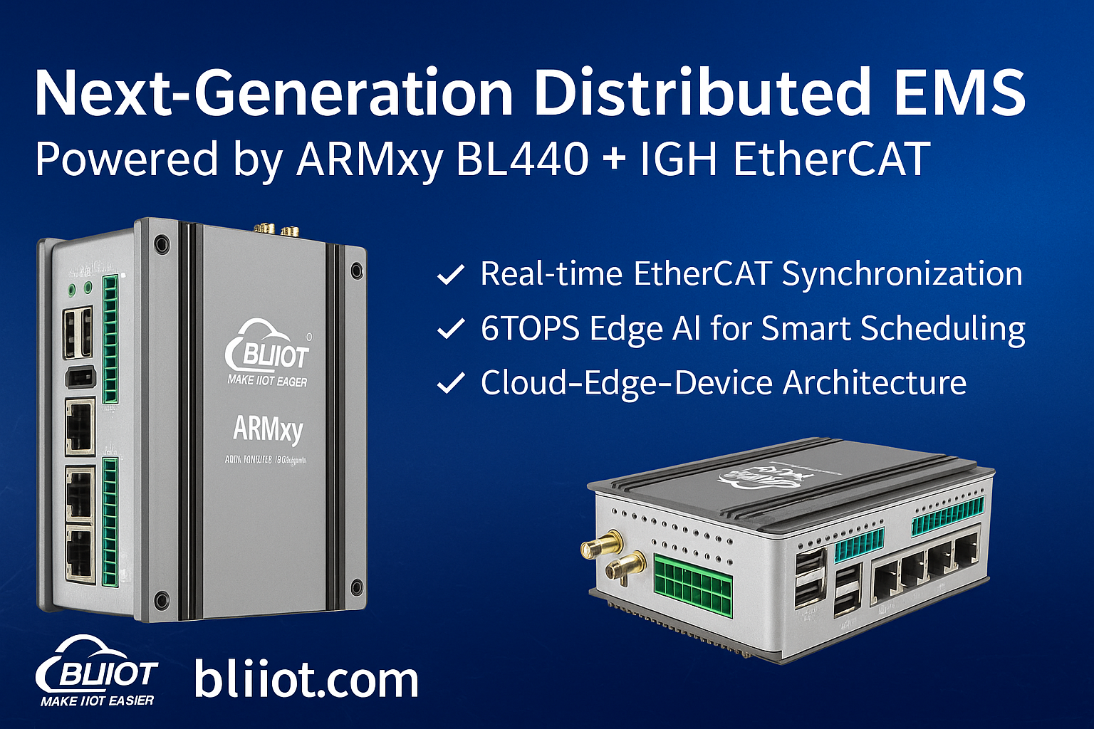 Next-Generation Distributed EMS with ARMxy BL440 and IGH EtherCAT