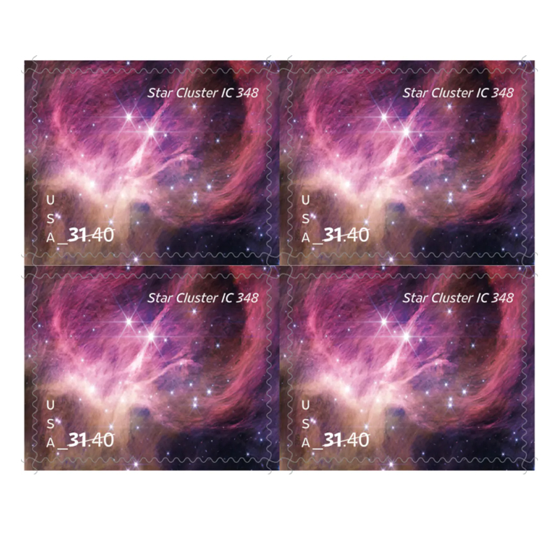 Star Cluster Stamps Sheet of 4Priority Mail Express Stamp