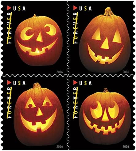 2016 USPS Jack o Lanterns Forever First Class Postage Stamps