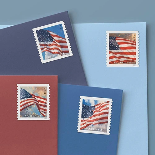 2024 USPS Forever American Flag Stamps Rolls
