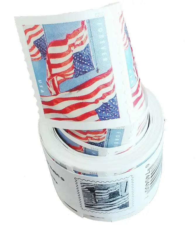 USPS Forever American Flag Stamps Rolls
